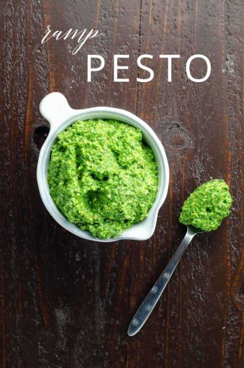 Ramp Pesto Recipe with Basil and Spinach | Umami Girl
