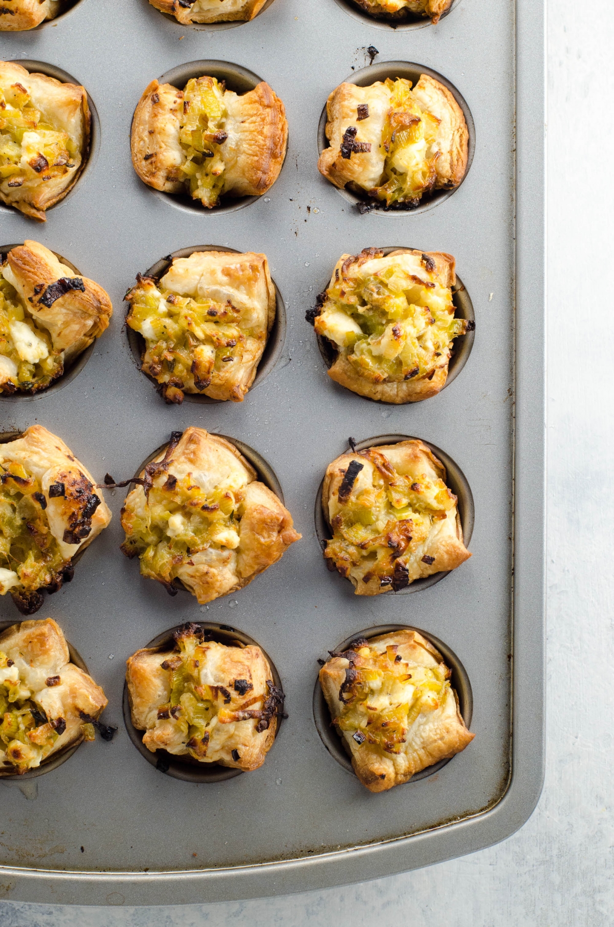 Easy Appetizers Creamy Leeks In Puff Pastry Cups Umami Girl