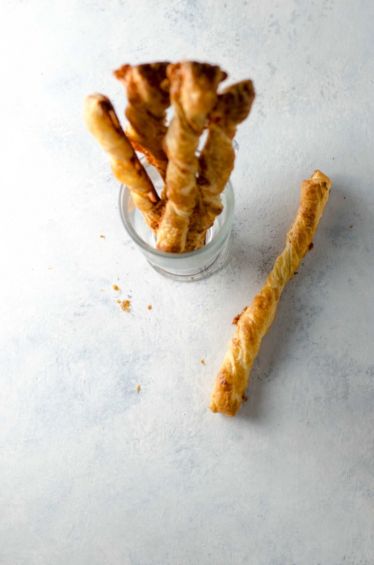 Cheese Straws Recipe with Puff Pastry and Cheddar | Umami Girl