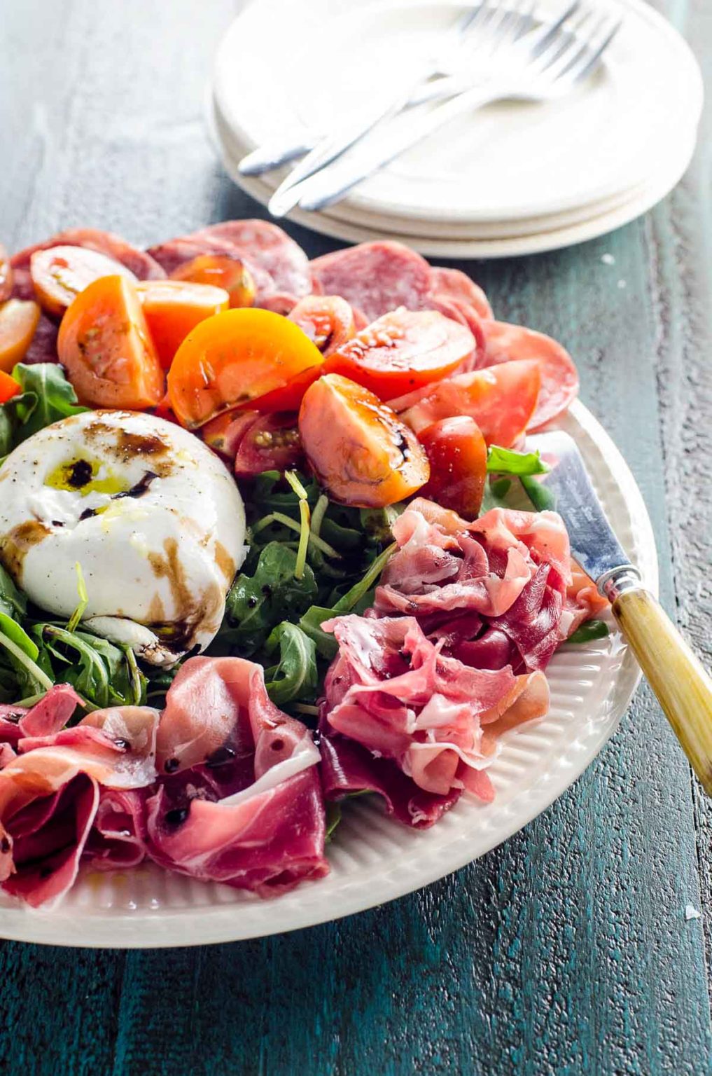 Quick Appetizer Idea: A Gorgeous Burrata Platter - Umami Girl