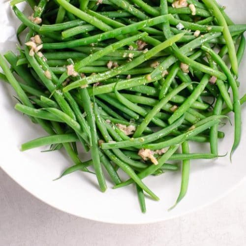 French Green Beans (Haricots Verts) with Shallot Vinaigrette - Umami Girl