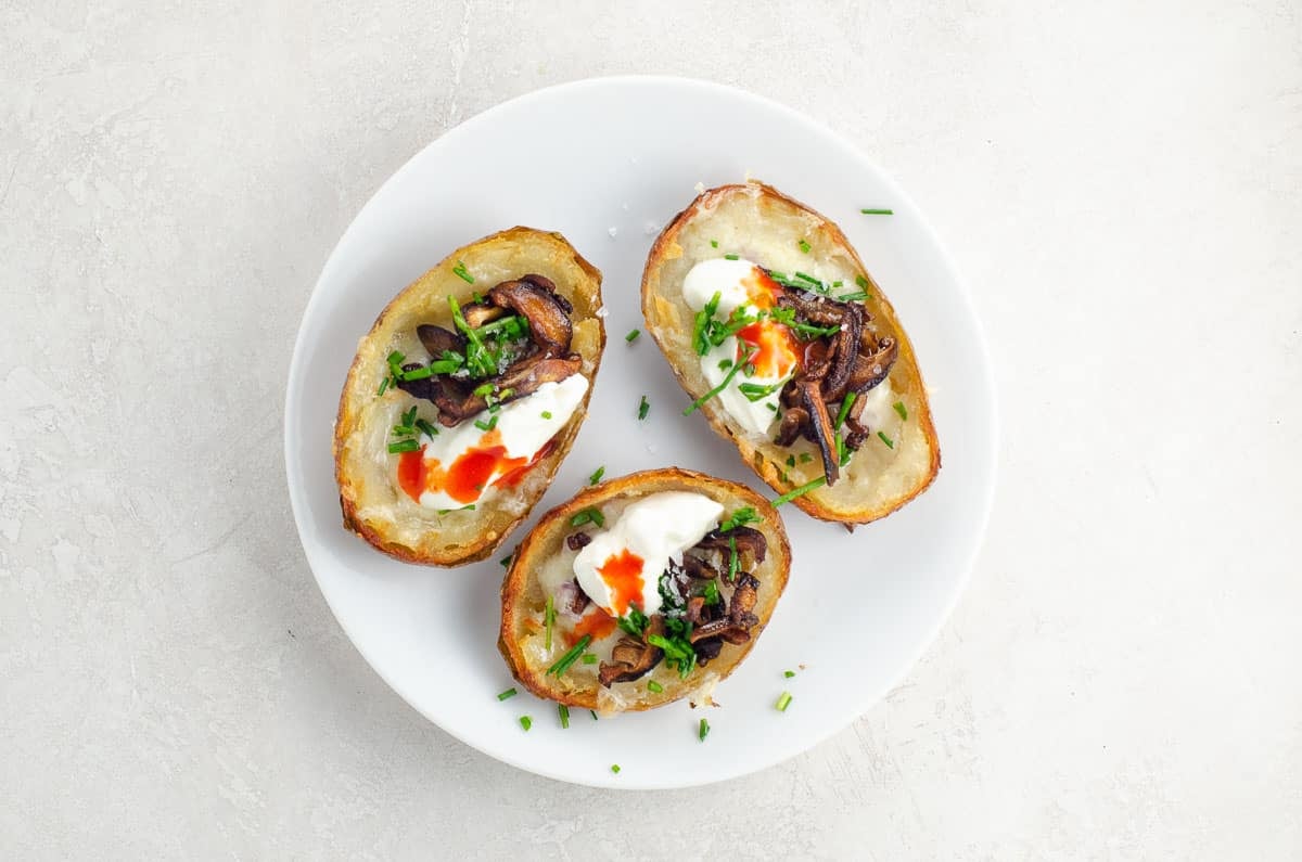 Potato Skins (TGIF and Vegetarian Versions) - Umami Girl