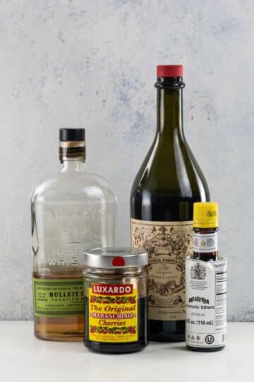 Manhattan Cocktail Variations (Rye, Bourbon, Perfect & Little Italy ...