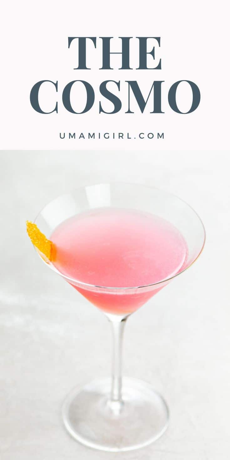 Pink Cosmo (How to Make a Great Cosmopolitan Cocktail) - Umami Girl