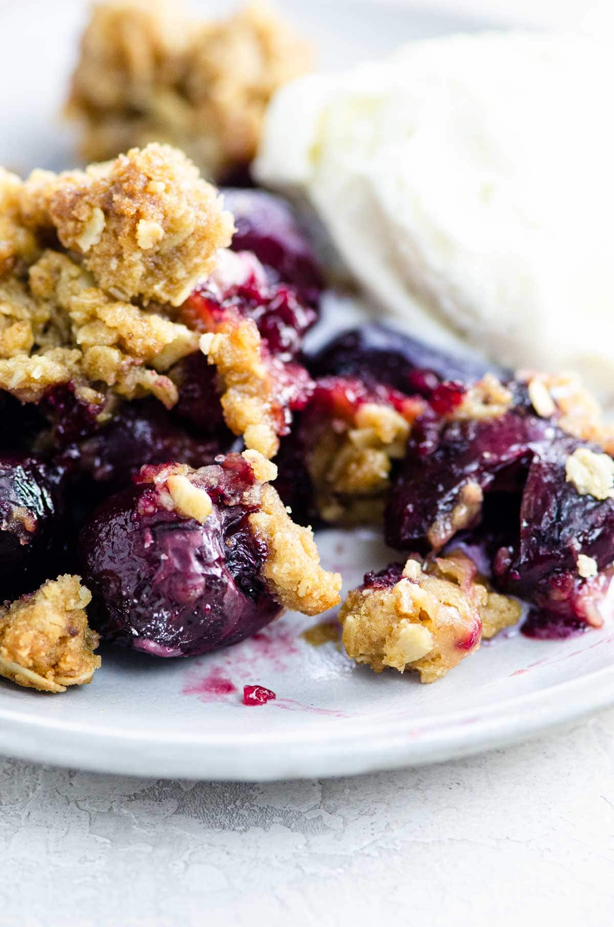 Cherry Crisp Recipe & Individual Fruit Crisps - Umami Girl