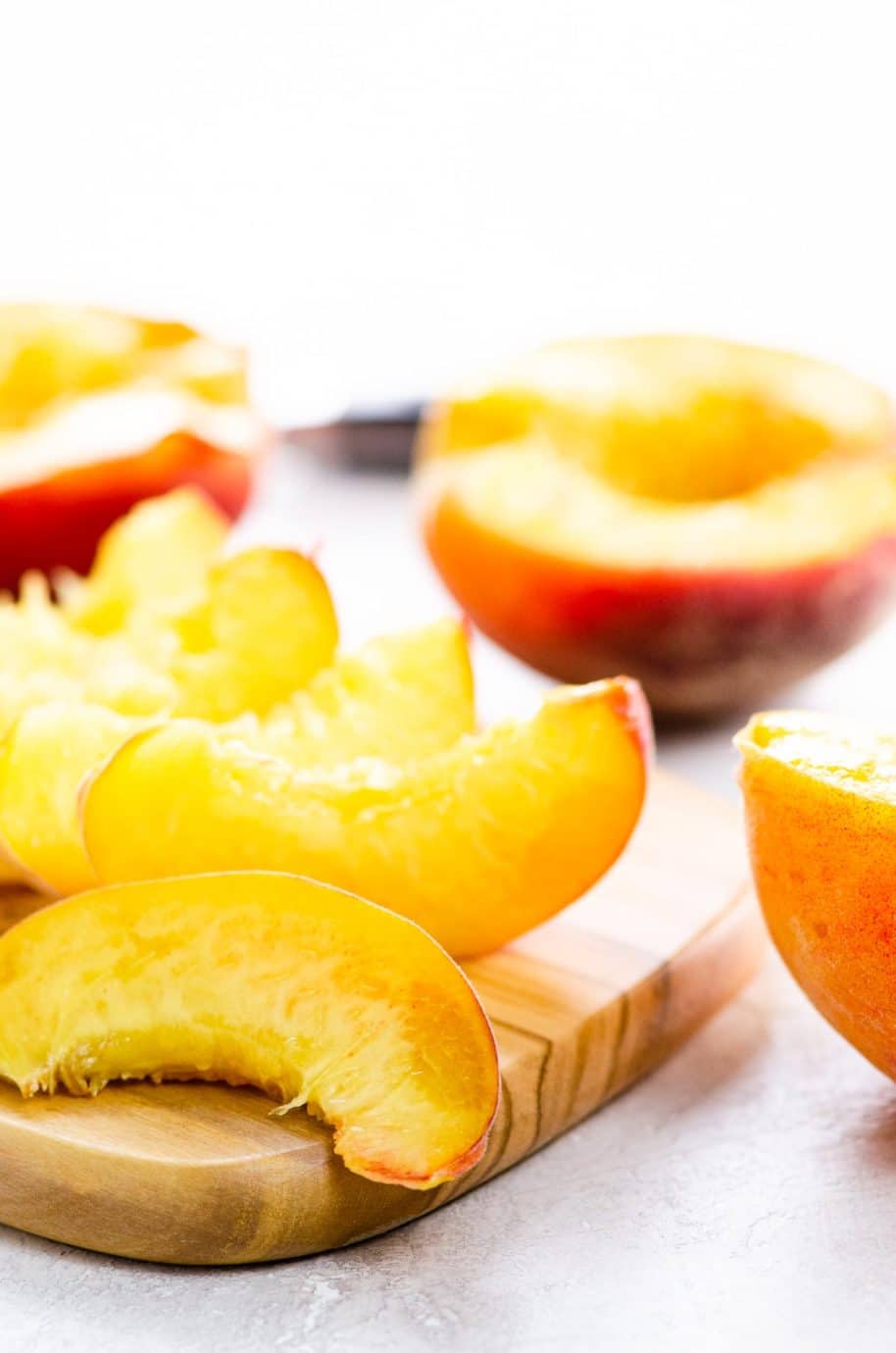 How to Cut a Peach For Any Recipe (With Video) - Umami Girl