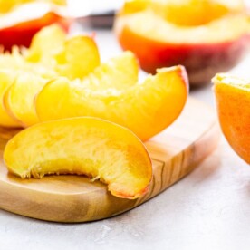 How to Cut a Peach For Any Recipe (With Video) - Umami Girl