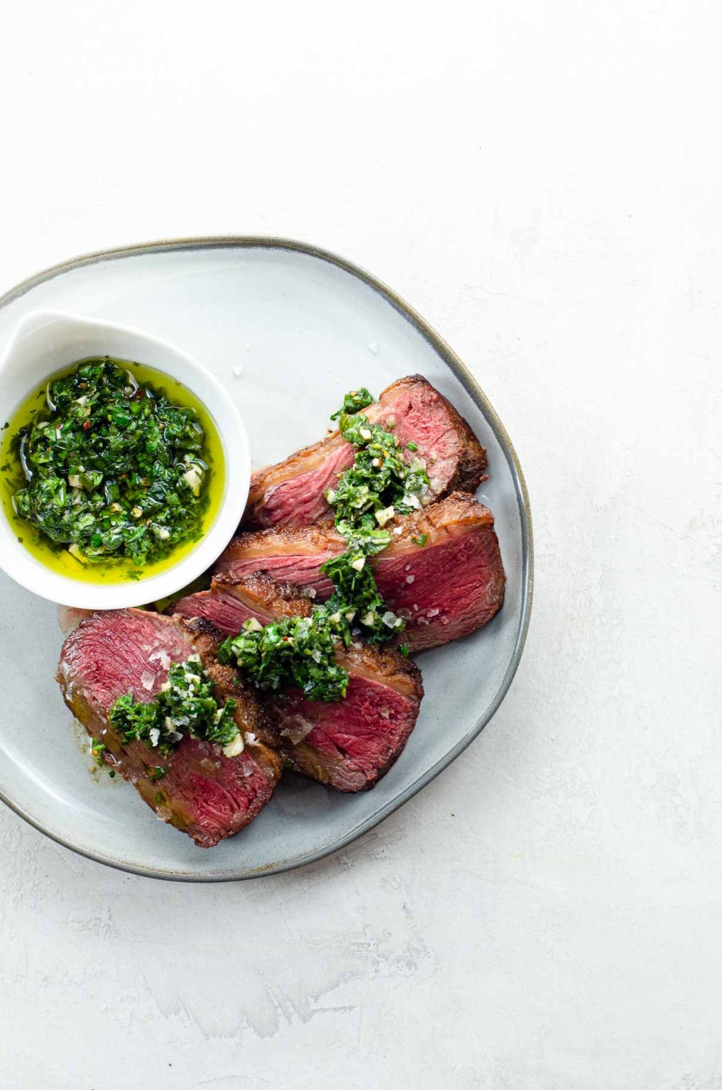 Reverse Sear Sirloin Cap (with Chimichurri) - Umami Girl