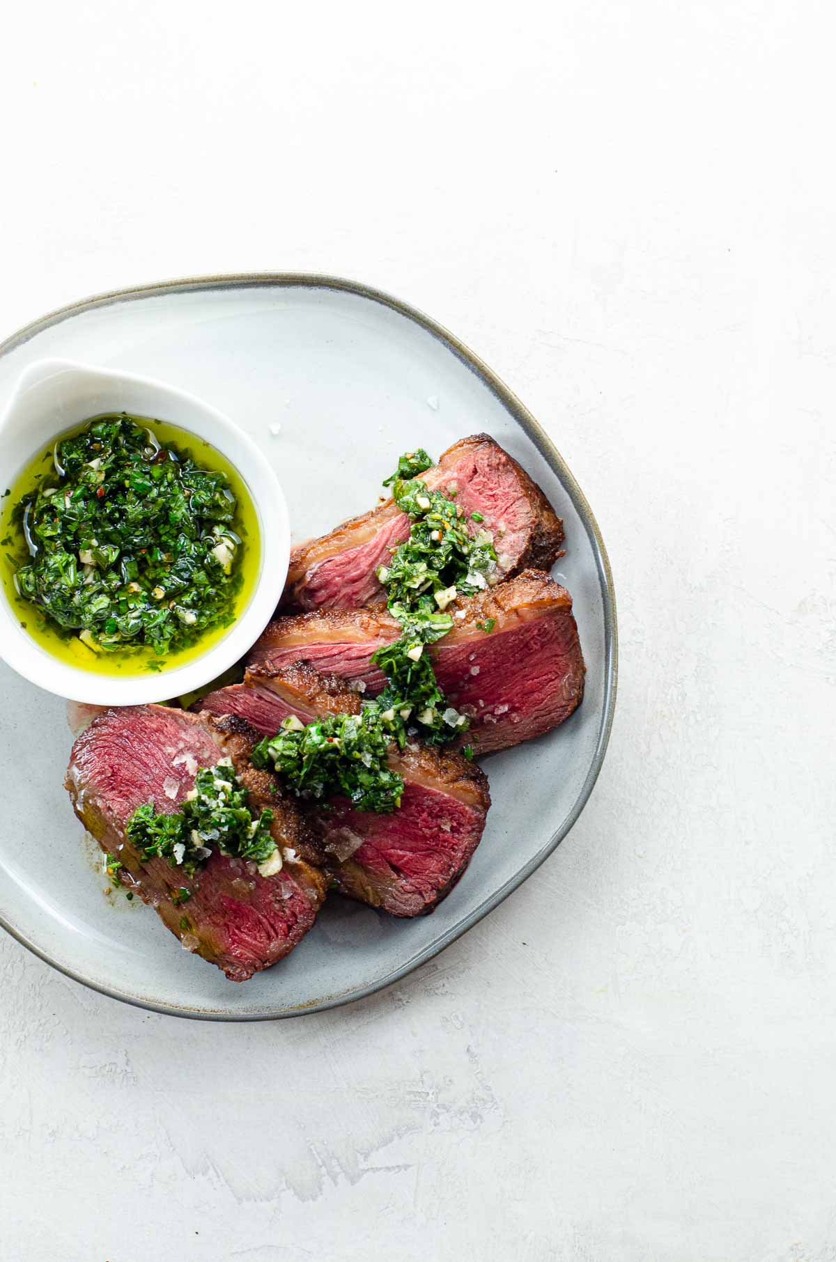 Reverse Sear Sirloin Cap (with Chimichurri) - Umami Girl