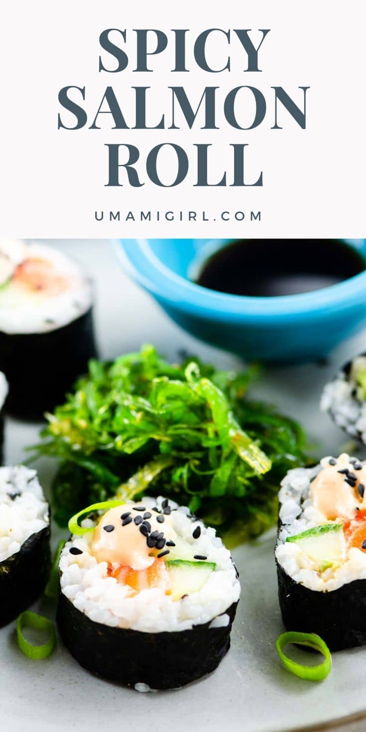 Spicy Salmon Roll with Avocado - Umami Girl