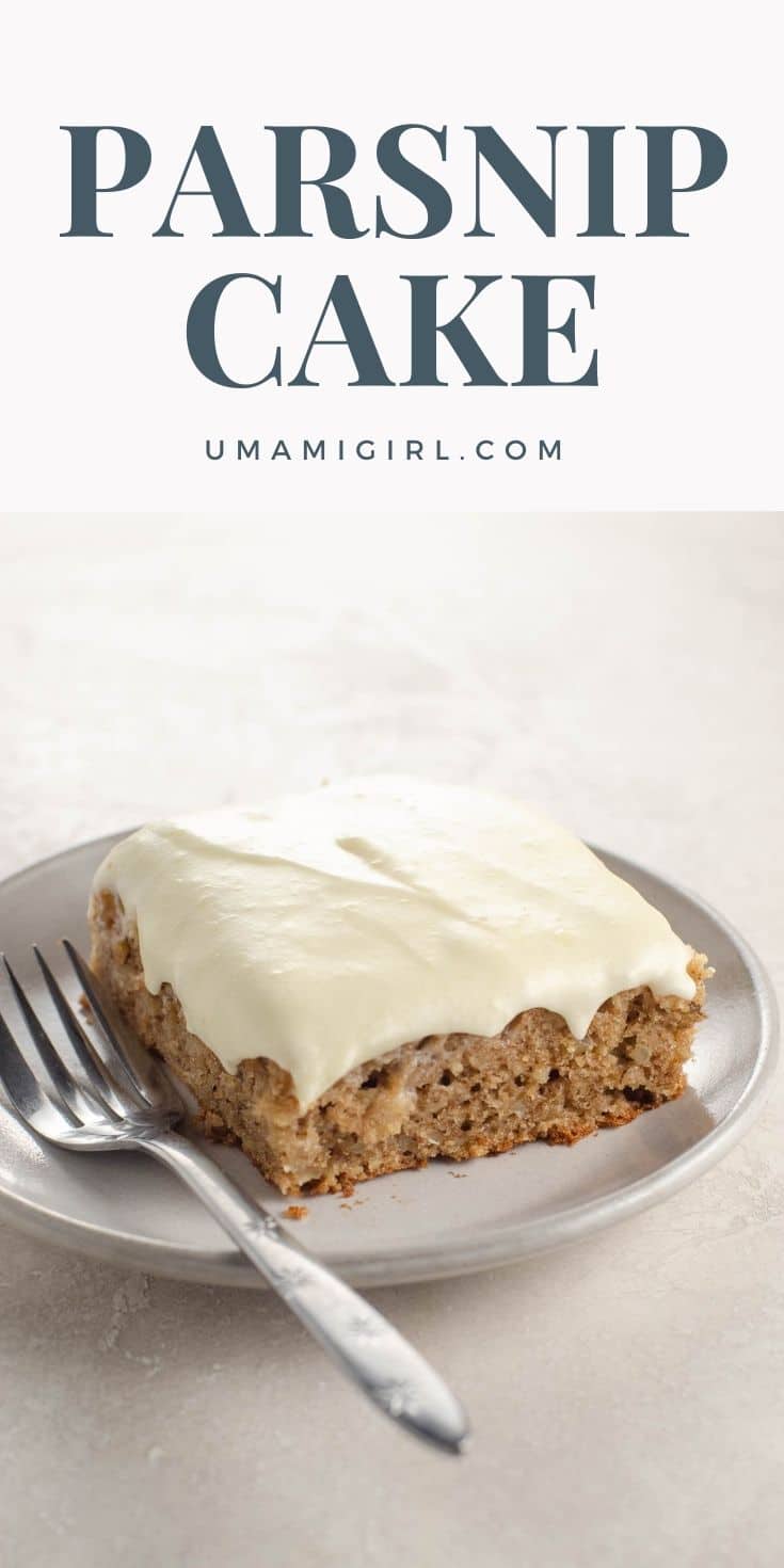 Parsnip Cake with Cream Cheese Frosting - Umami Girl