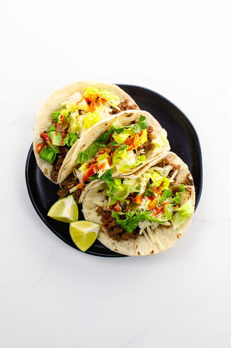 Ground Beef Taco Meat Recipe (& Beef Soft Tacos) - Umami Girl