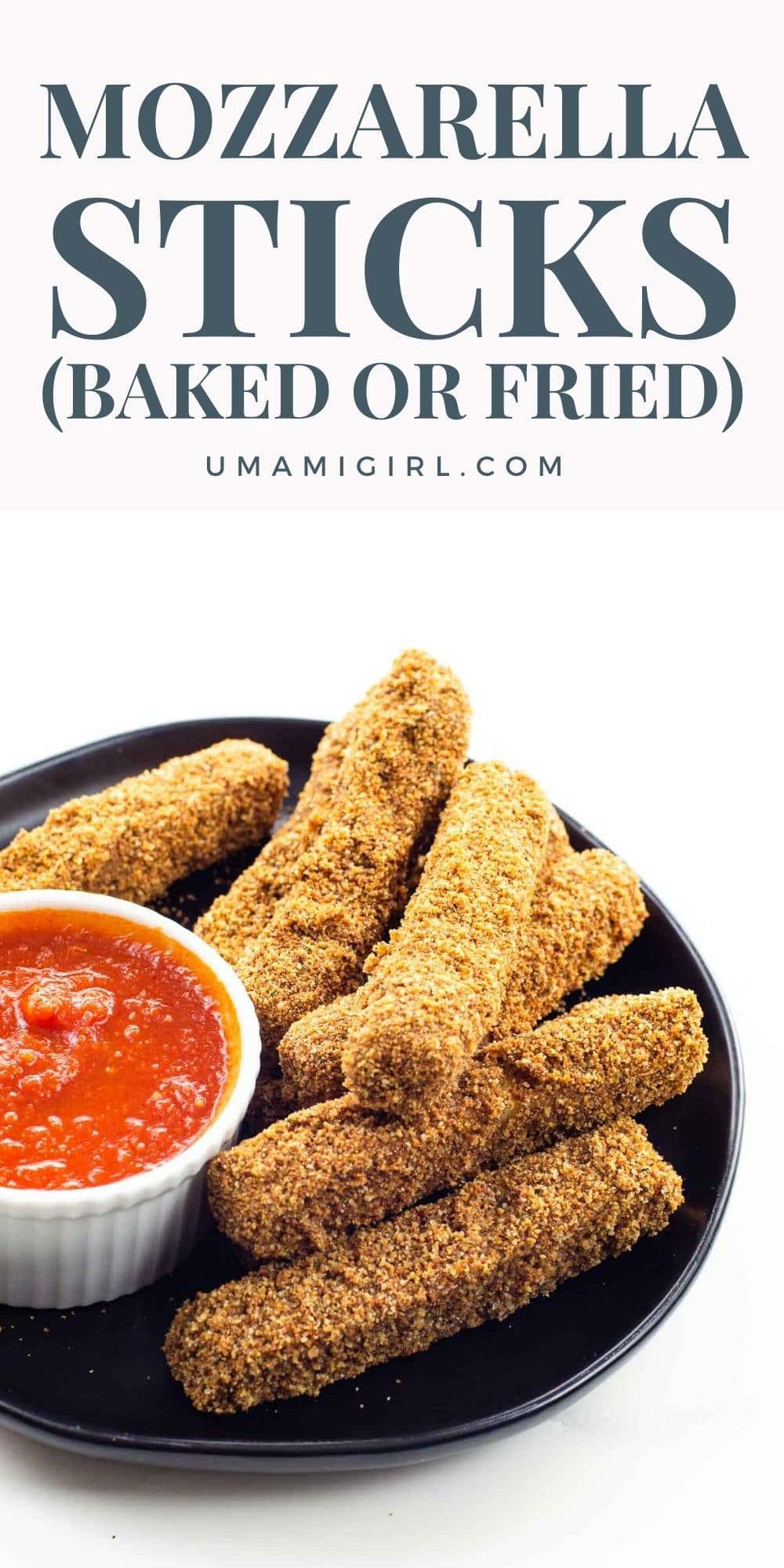 Homemade Mozzarella Sticks (Baked or Fried) - Umami Girl