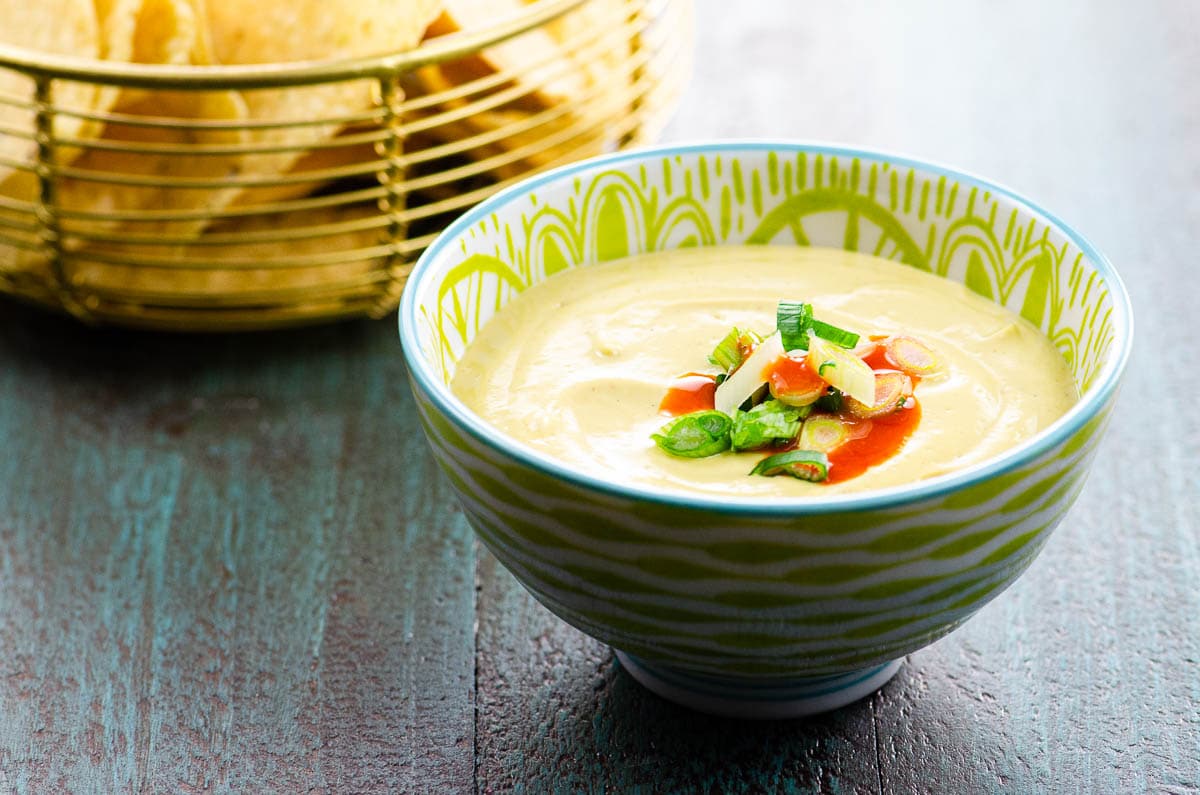 Vegan Queso (Tex-Mex Chili & Cheese Dip) - Umami Girl