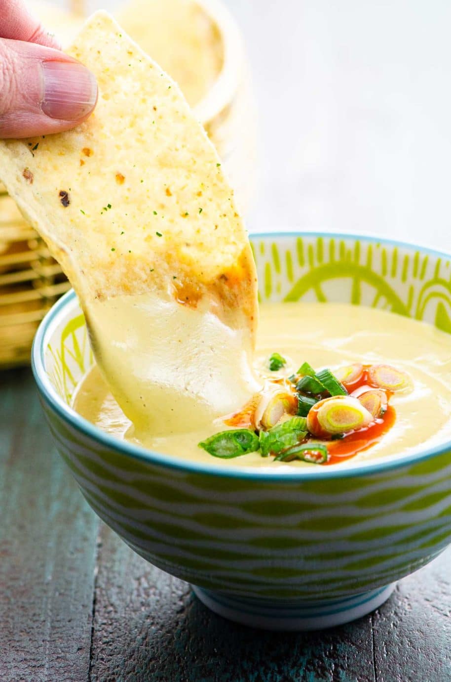Vegan Queso (Tex-Mex Chili & Cheese Dip) - Umami Girl