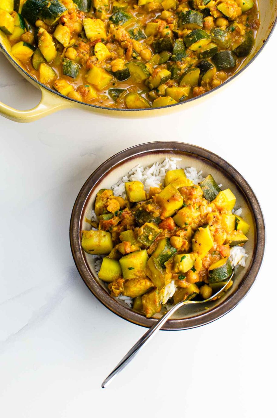 Zucchini Curry with Chickpeas (Vegan + GF) - Umami Girl