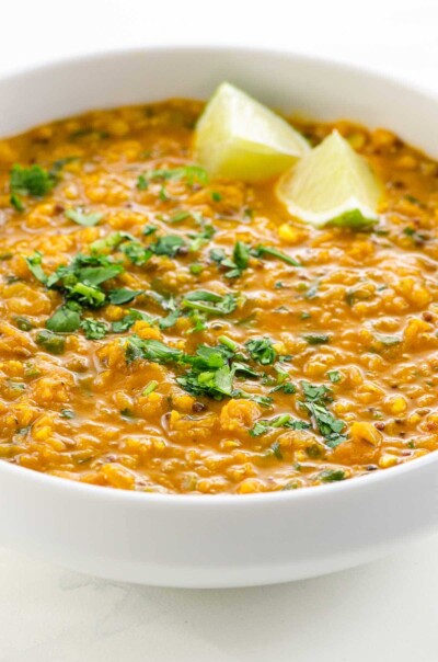 Red Lentil Dahl with Coconut Milk - Umami Girl