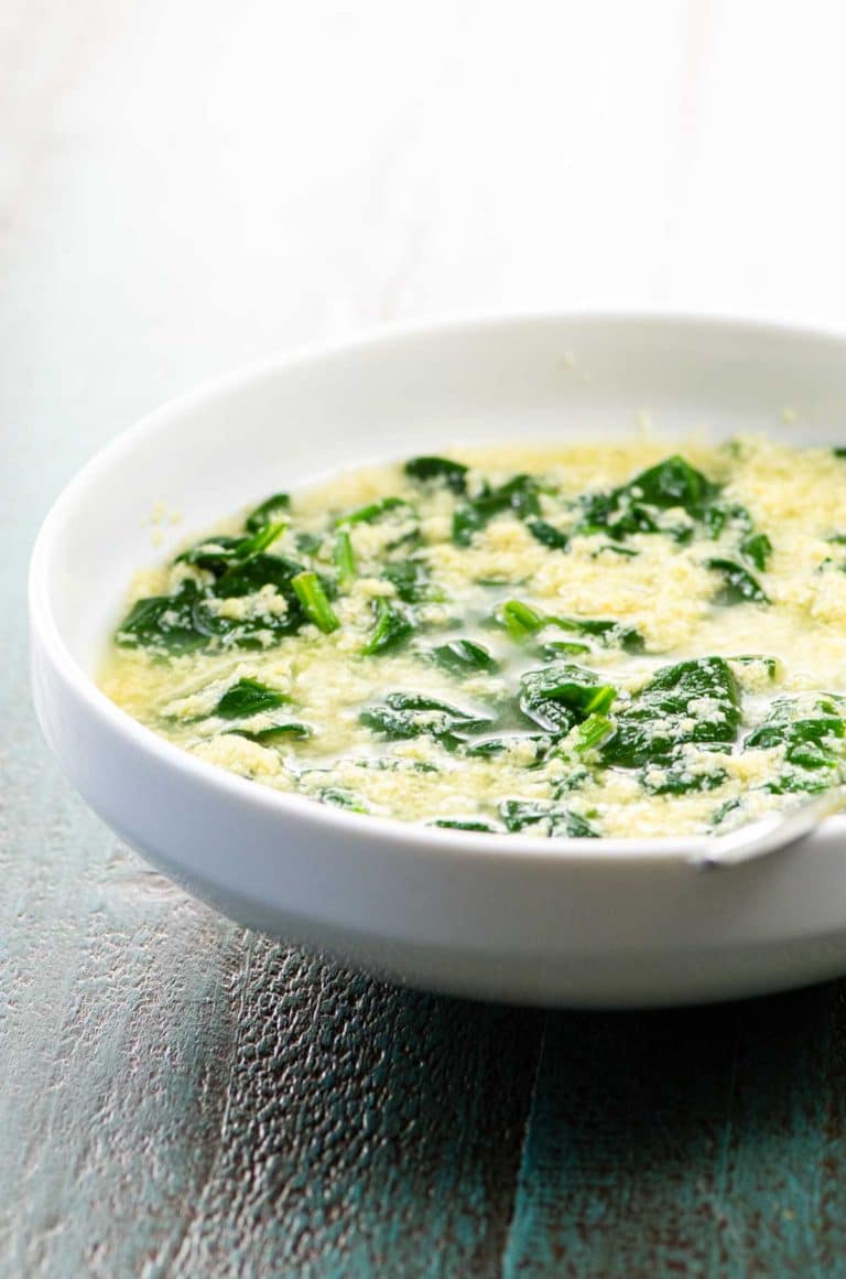 Stracciatella alla Romana (Italian Egg Drop Soup) w/ Spinach - Umami Girl
