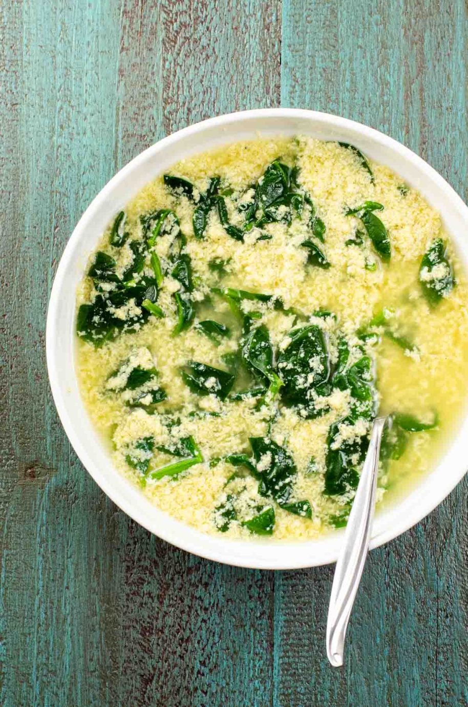 Stracciatella alla Romana (Italian Egg Drop Soup) w/ Spinach - Umami Girl