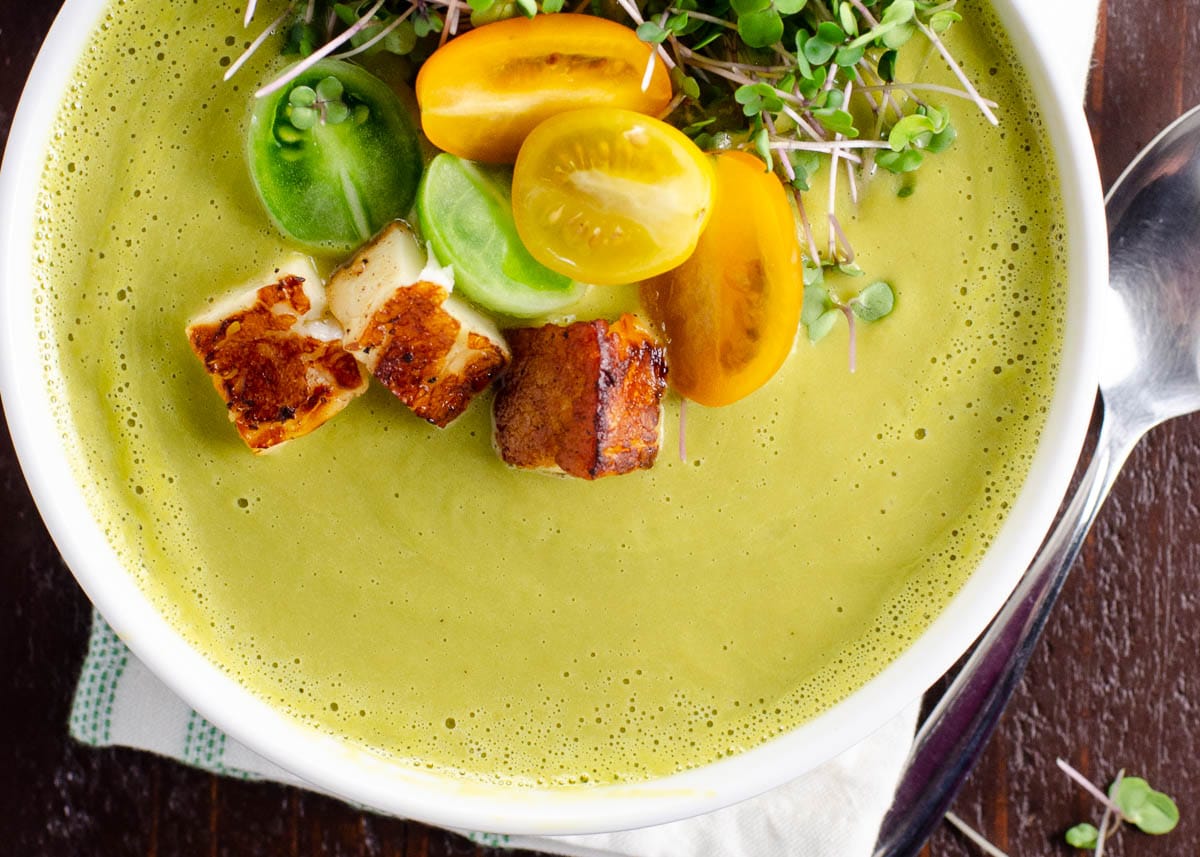 Creamy Asparagus Ramp Soup (or Use Garlic) - Umami Girl