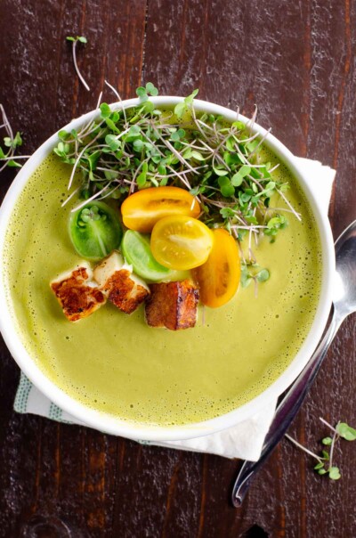 Creamy Asparagus Ramp Soup (or Use Garlic) - Umami Girl