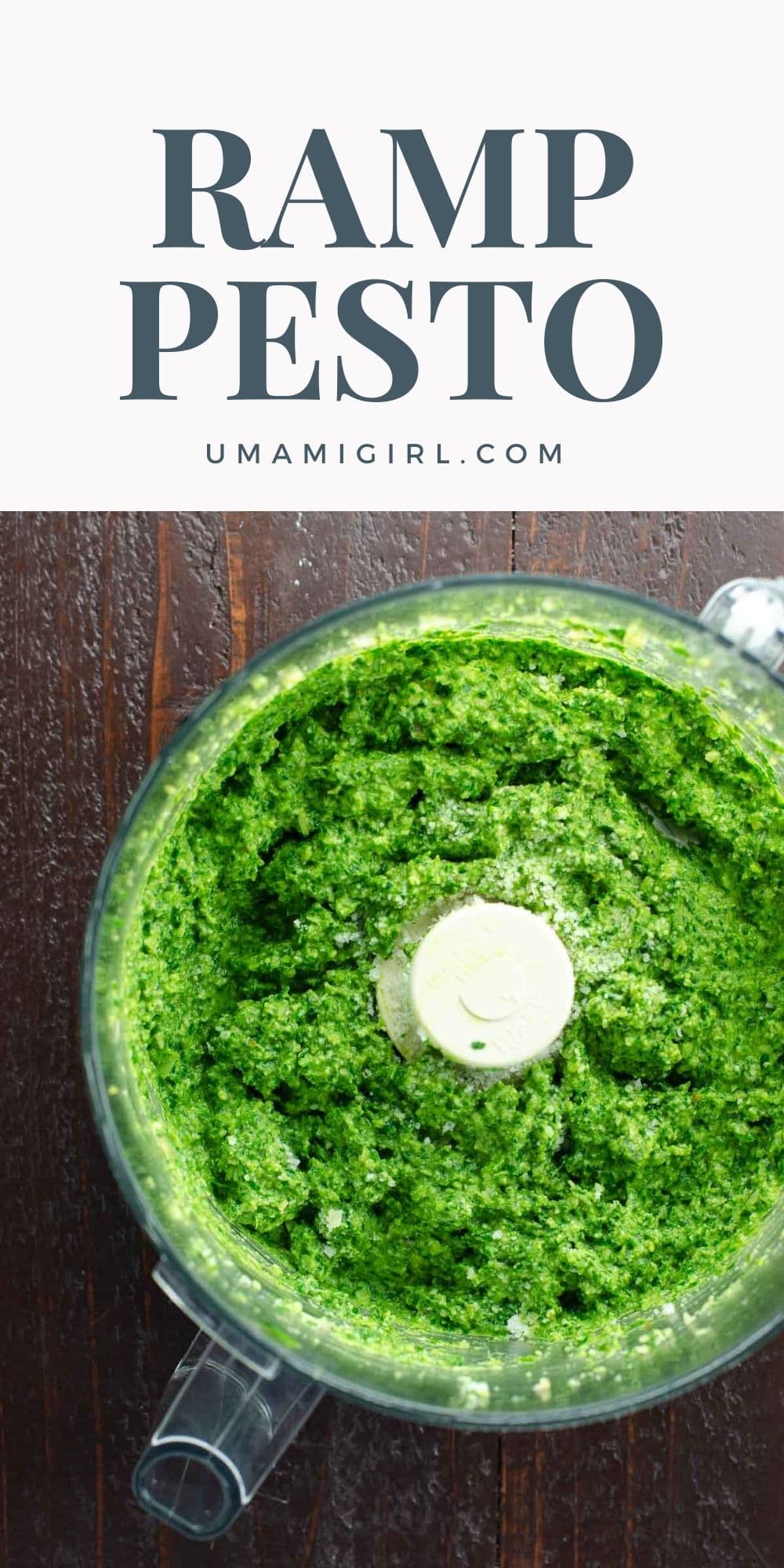 Ramp Pesto Recipe with Basil and Spinach - Umami Girl