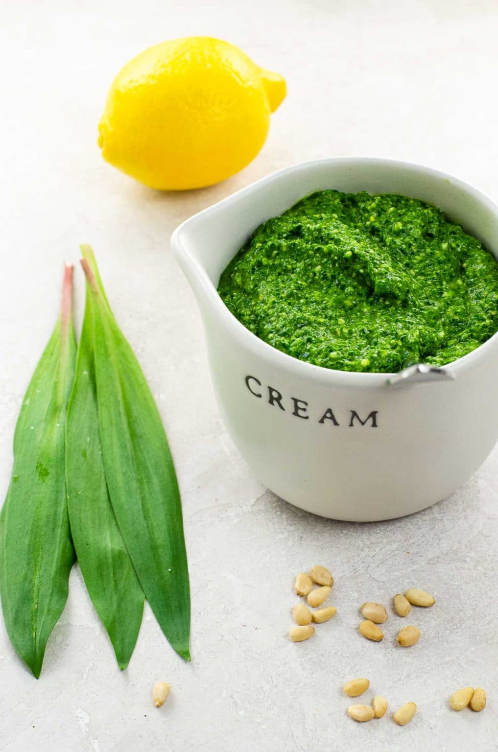 Ramp Pesto Recipe with Basil and Spinach - Umami Girl