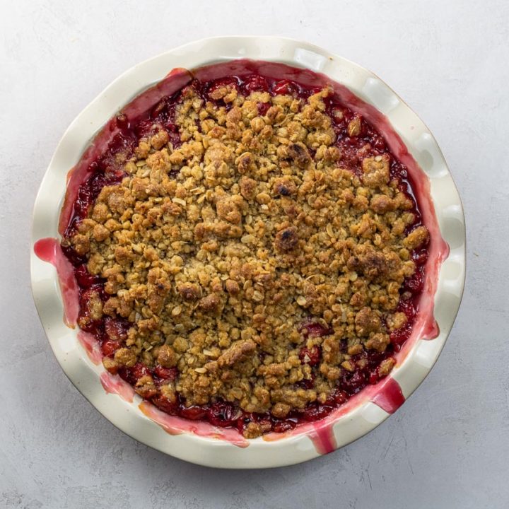 Cherry Crisp Recipe & Individual Fruit Crisps - Umami Girl