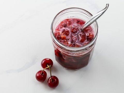 Sour Cherry Syrup for Cocktails and More - Umami Girl
