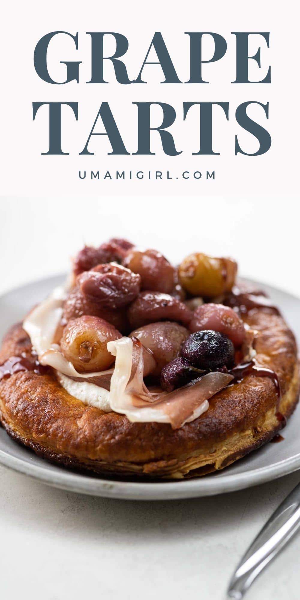 Puff Pastry Grape Tarts (Sweet or Savory) - Umami Girl
