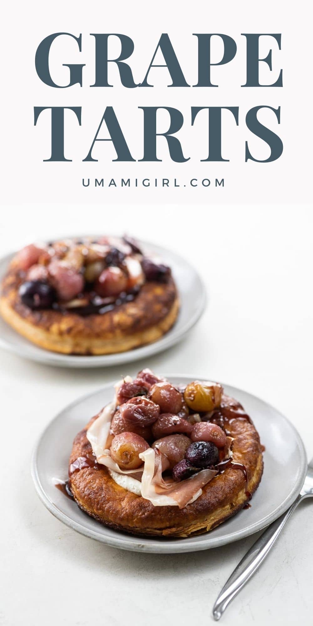 Puff Pastry Grape Tarts (Sweet or Savory) - Umami Girl