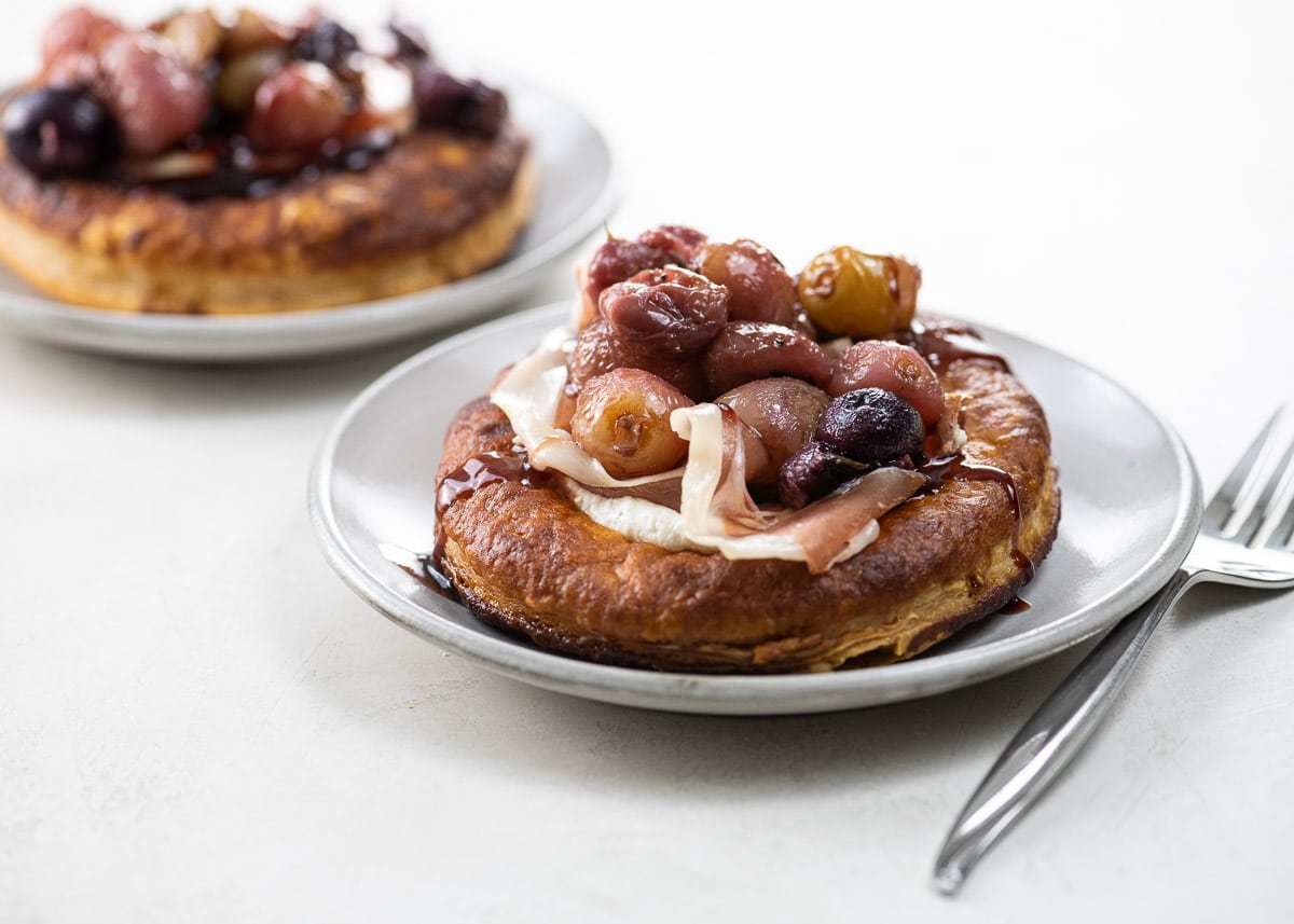 Puff Pastry Grape Tarts (Sweet or Savory) - Umami Girl