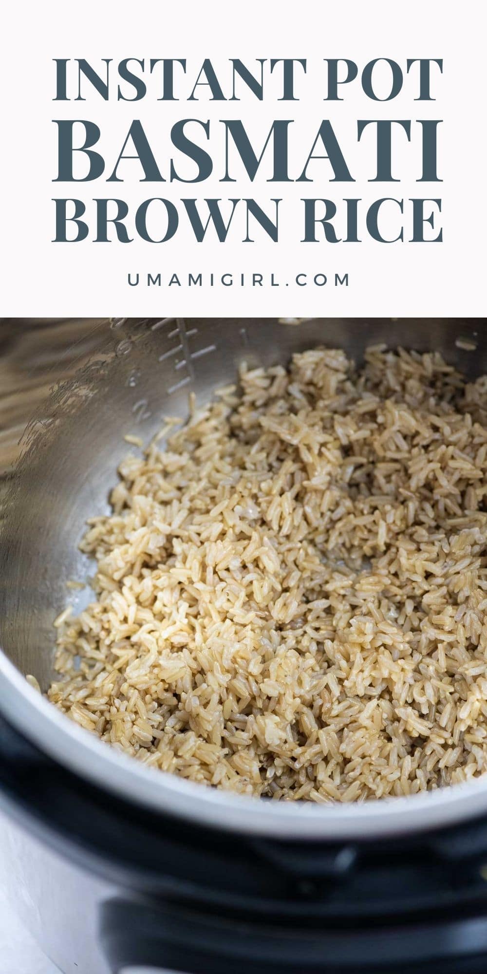 Brown Basmati Rice (Instant Pot Method) - Umami Girl