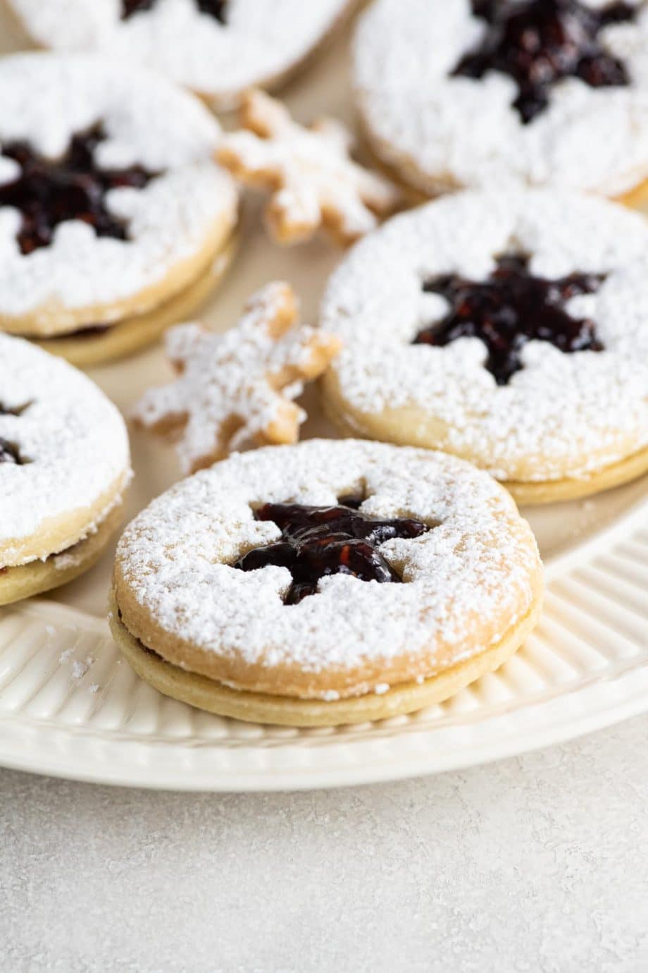 Shortbread Linzer Cookies - Umami Girl