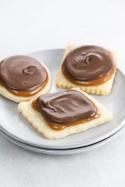Twix Cookies (Chocolate Caramel Shortbread) - Umami Girl