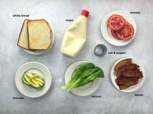 BLAT Sandwich (Bacon, Lettuce, Avocado & Tomato) - Umami Girl