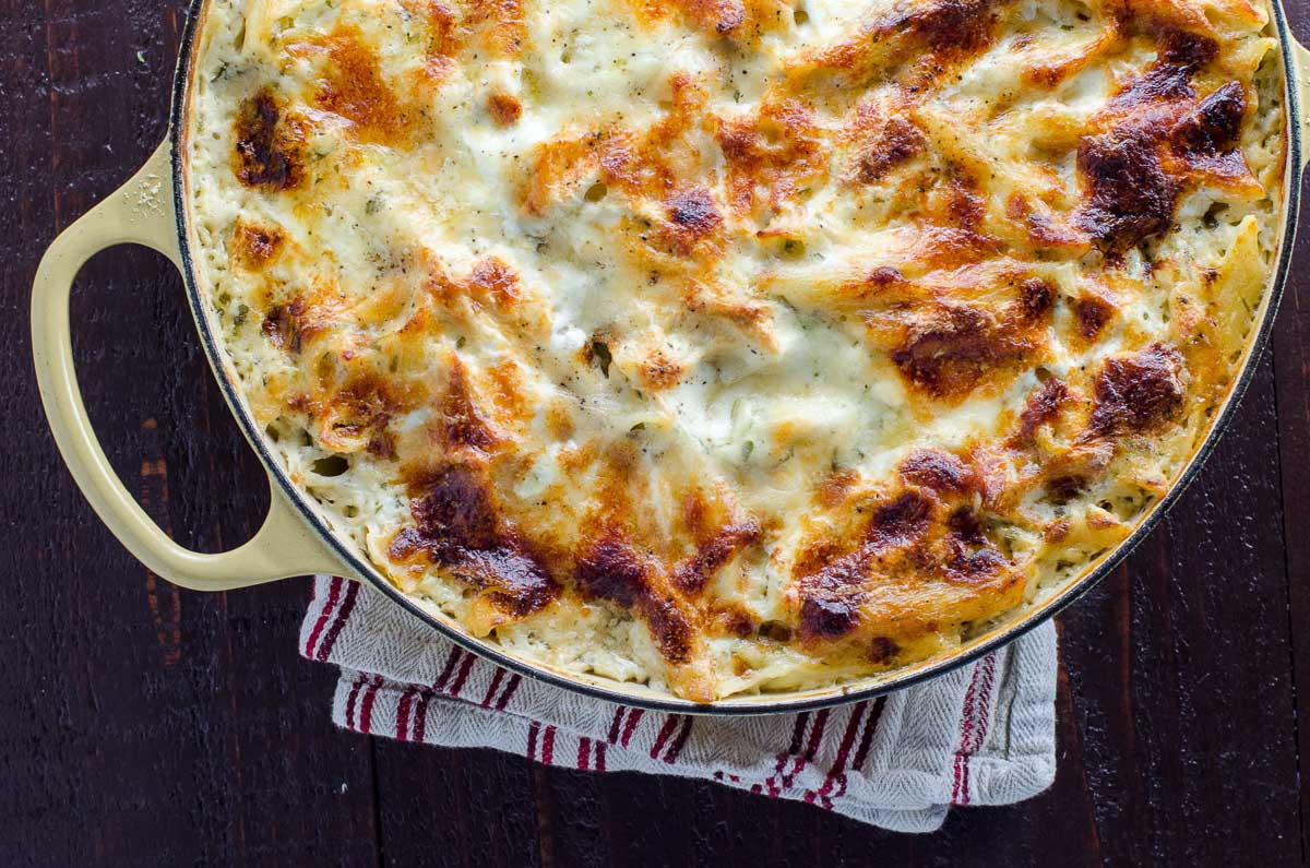 Farmers' Pasta: Vegetarian Baked Pasta for a Crowd - Umami Girl