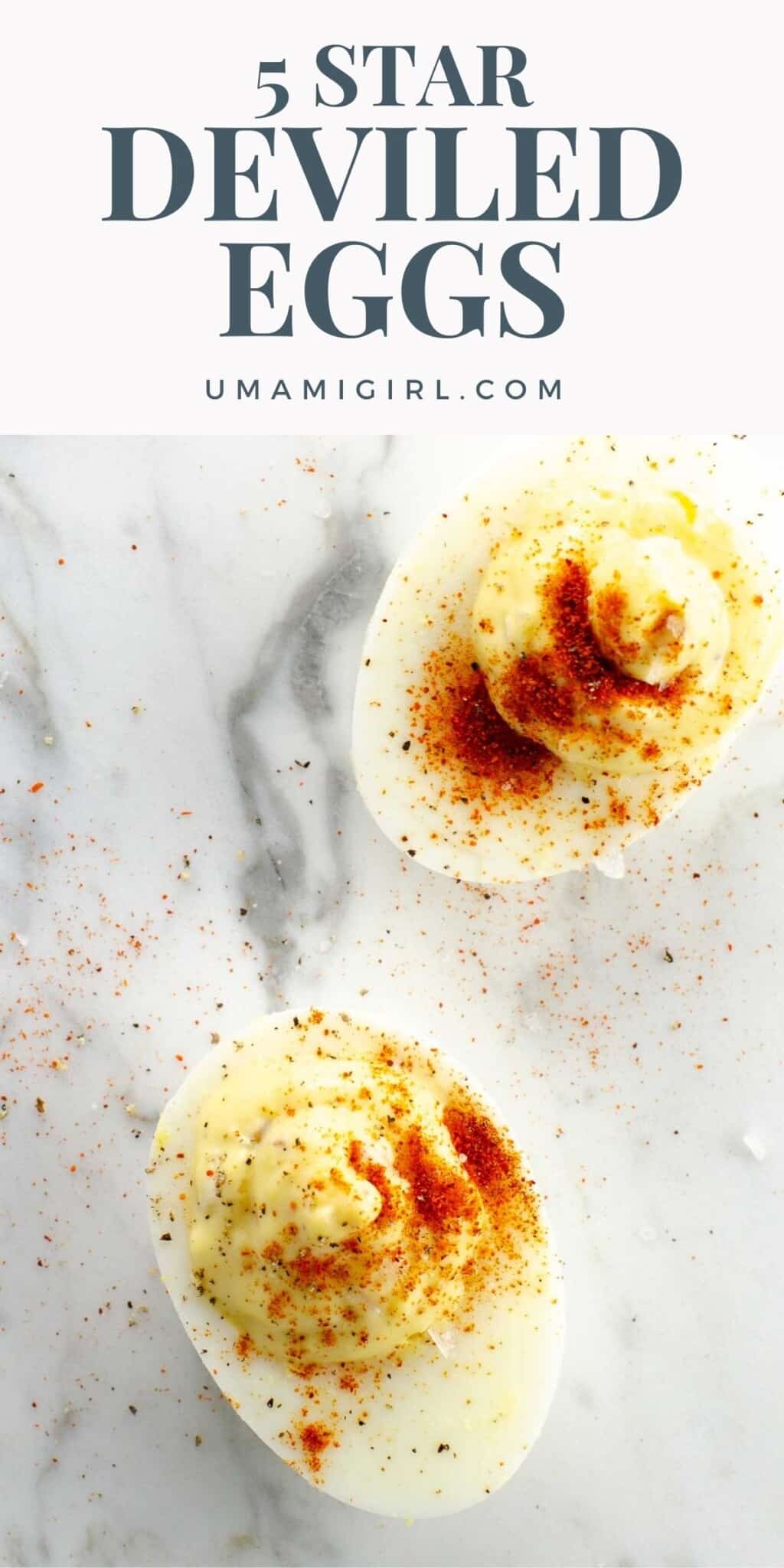 5 Star Deviled Egg Recipe - Umami Girl