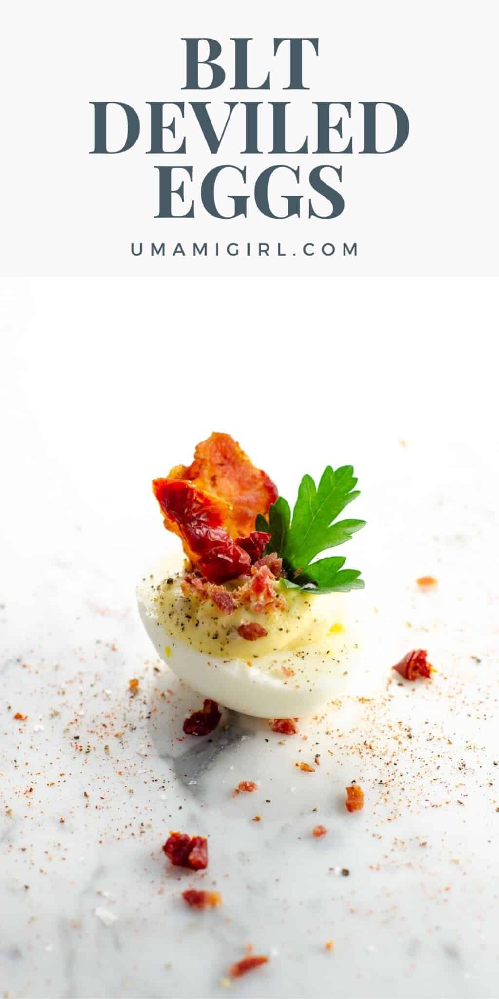 BLT Deviled Eggs - Umami Girl