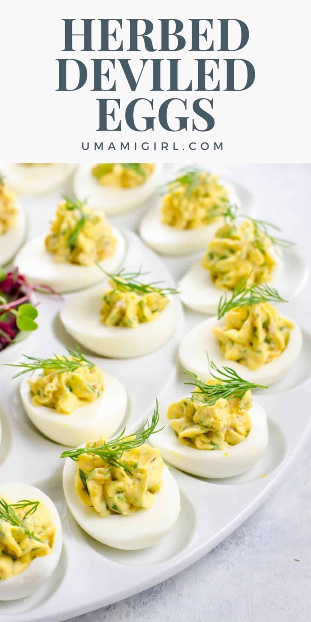 Herbed Deviled Eggs Recipe - Umami Girl