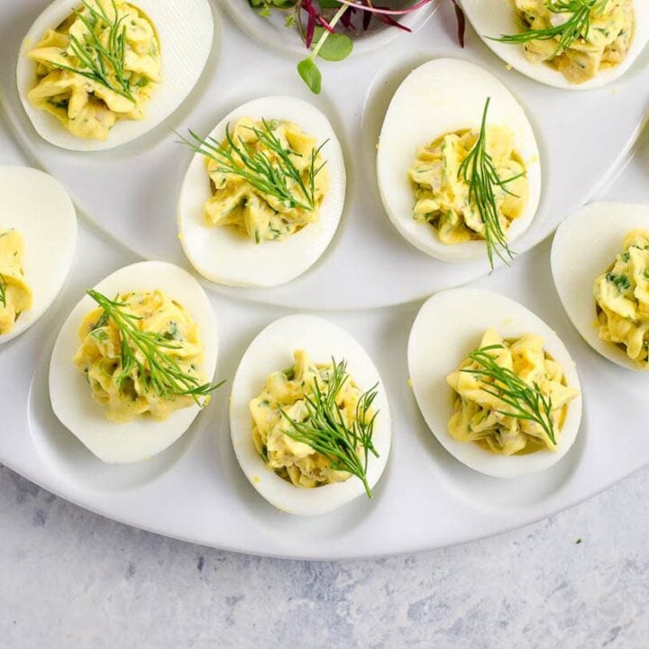 Herbed Deviled Eggs Recipe - Umami Girl