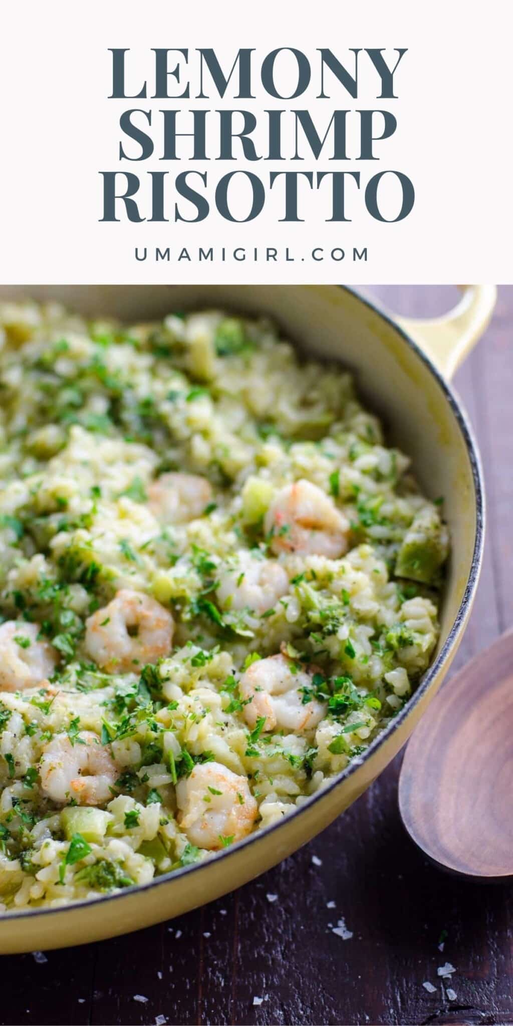 Lemony Shrimp Risotto with Broccoli - Umami Girl