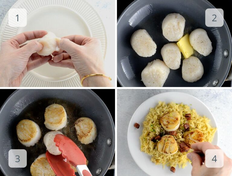 Pan Seared Scallops with Chorizo - Umami Girl