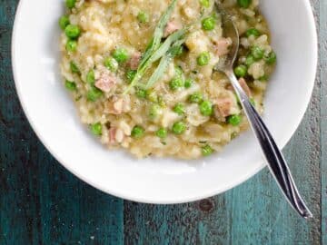 Ham and Pea Risotto - Umami Girl