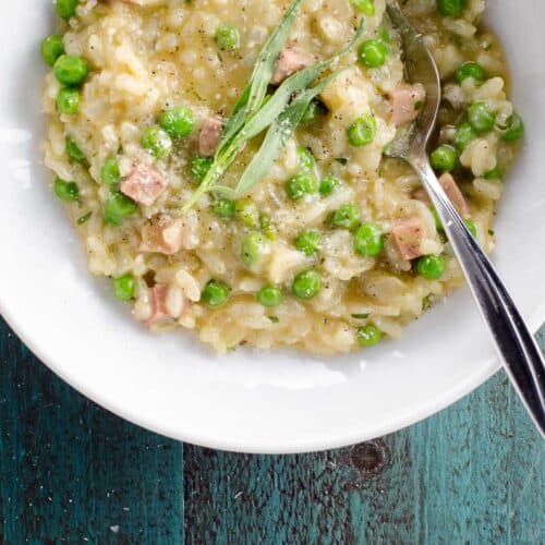 Ham and Pea Risotto - Umami Girl