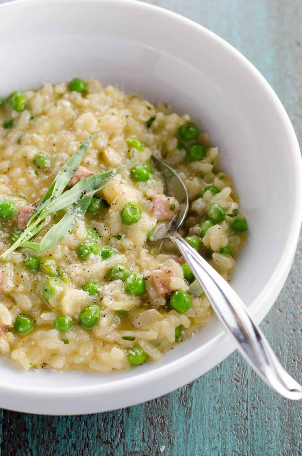Ham and Pea Risotto - Umami Girl