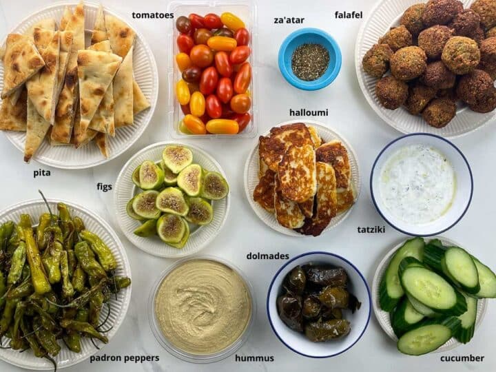 Mezze Board (Vegetarian Mezze Platter) - Umami Girl