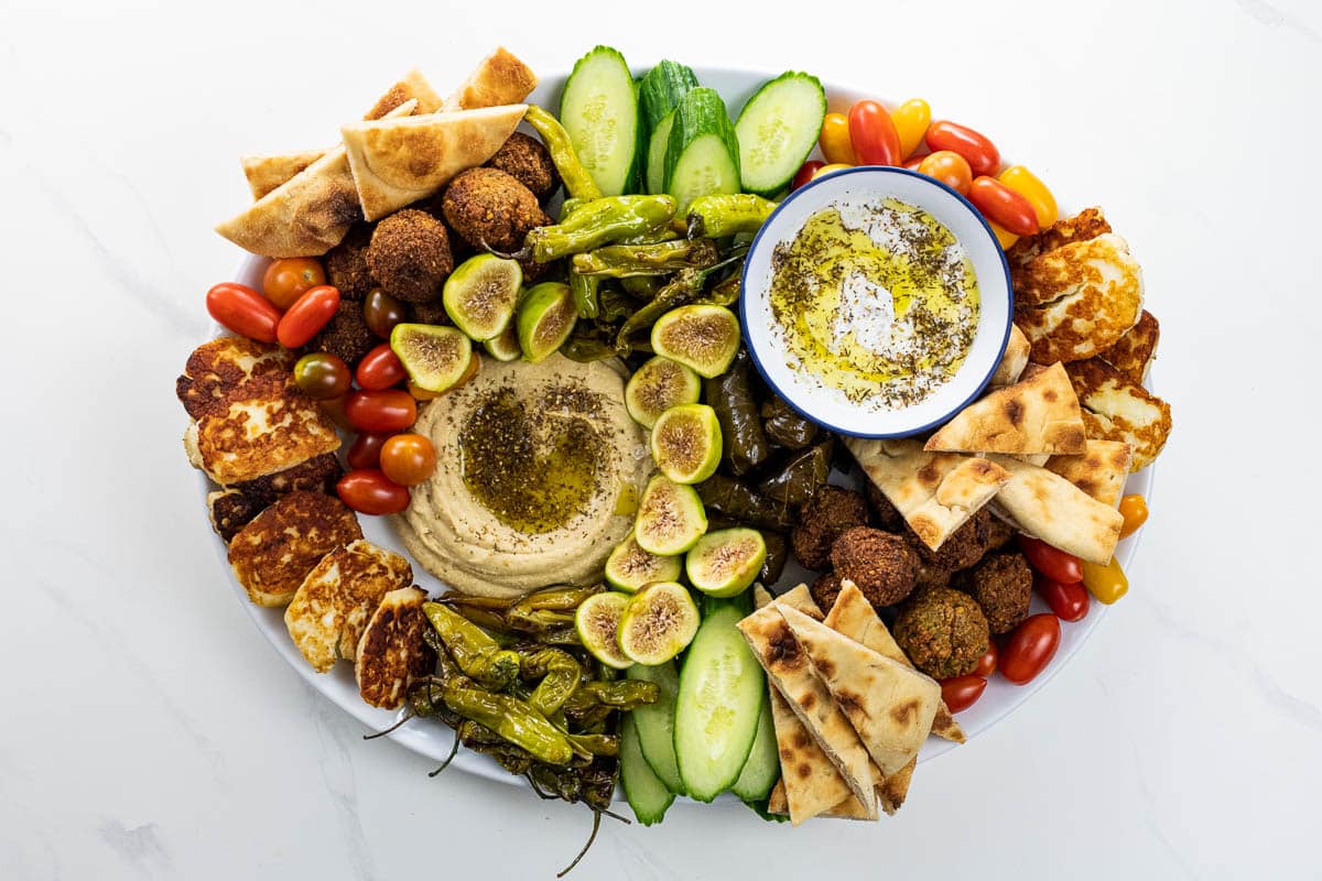 Mezze Board (Vegetarian Mezze Platter) - Umami Girl