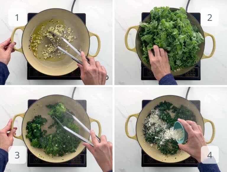 Sautéed Kale with Garlic and Parmesan - Umami Girl