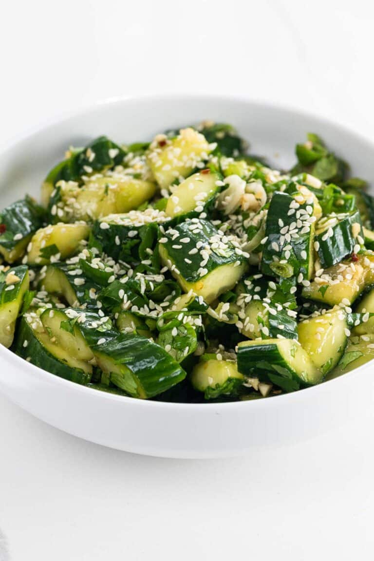 Smashed Cucumber Salad - Umami Girl